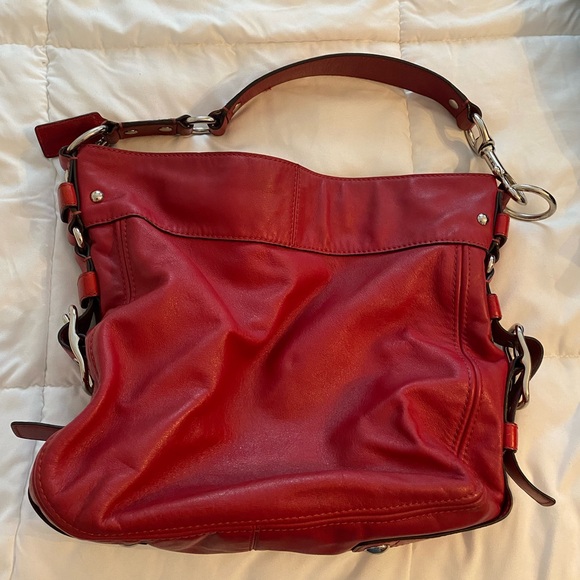 Coach | Bags | Vintage Coach Red Leather Bag | Poshmark